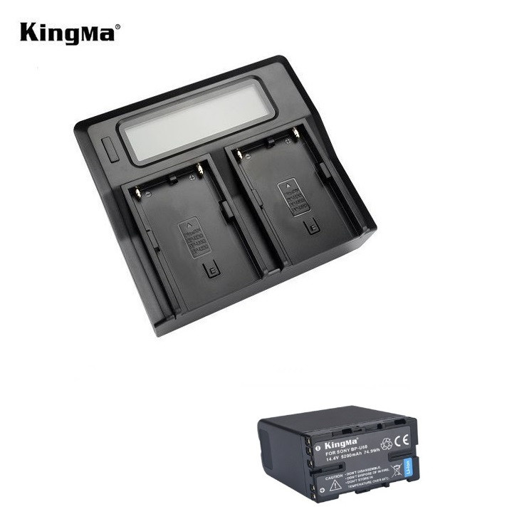KINGMA Sony BP-U60 Lithium-Ion Battery Pack With Dual LCD-Display AC ...