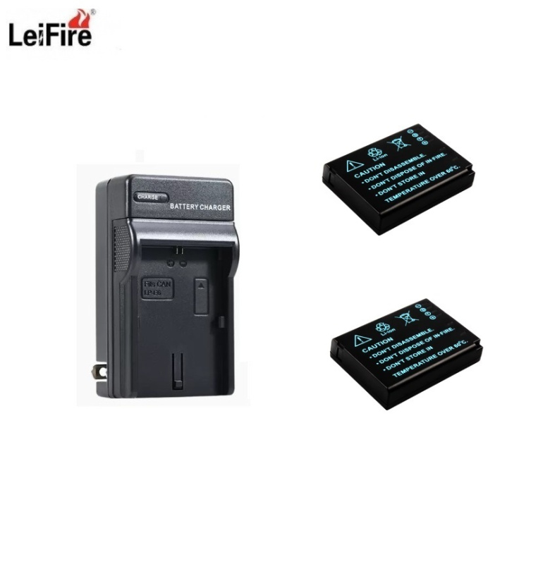 LEIFIRE 2 PCS Leica BP-DC10-U / BP-DC10 / BP-DC10E / Panasonic DMW-BCJ13 / DMW-BCJ13E Fully ...