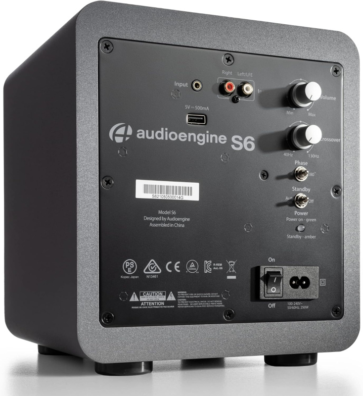 Audioengine Powered Subwoofer 有源低音炮 S6 價錢、規格及用家意見 - 香港格價網 Price.com.hk
