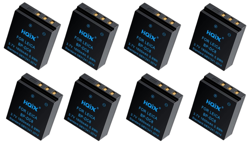 HQIX 8 PCS LEICA BP-DC8 / BP-DC8E Lithium-Ion Battery Pack 代用鋰電池 (3.7v, 1600mAh) 價錢、規格及用家意見 - 香港 ...