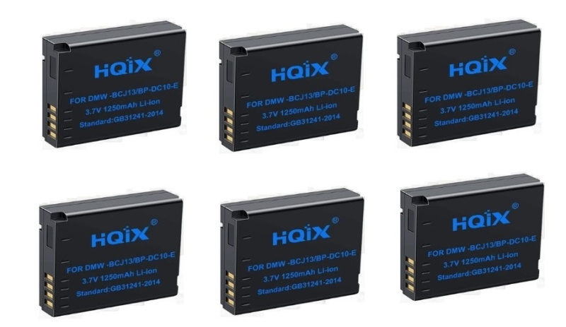 HQIX 6 PCS Leica BP-DC10-U / BP-DC10 / BP-DC10E / Panasonic DMW-BCJ13 / DMW-BCJ13E Fully Decoded ...