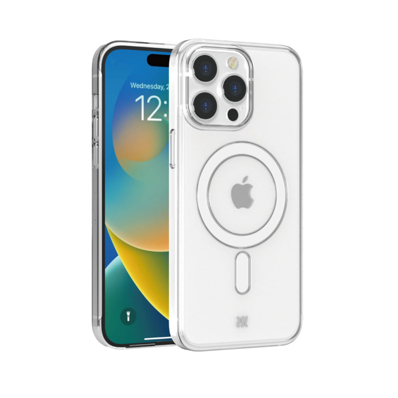 Power Support Air Jacket Mag iPhone 15 Pro Max 保護殻 (兼容 MagSafe) - 透明／白色 ...