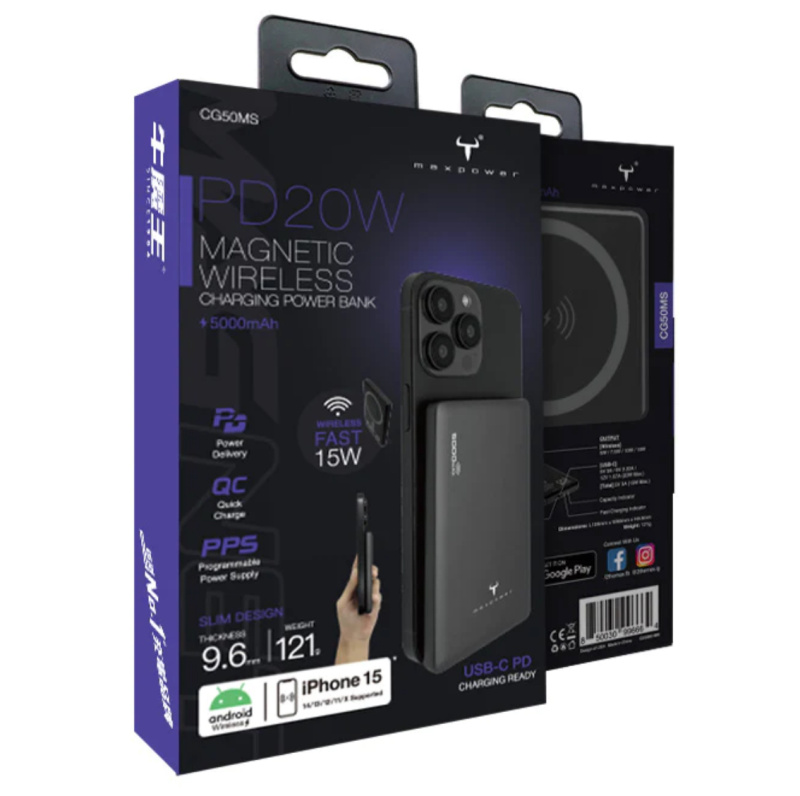 2the Max 牛魔王 Maxpower MagSafe 磁力無線外置充電器 5000mAh CG50MS 價錢、規格及用家意見 - 香港格 ...