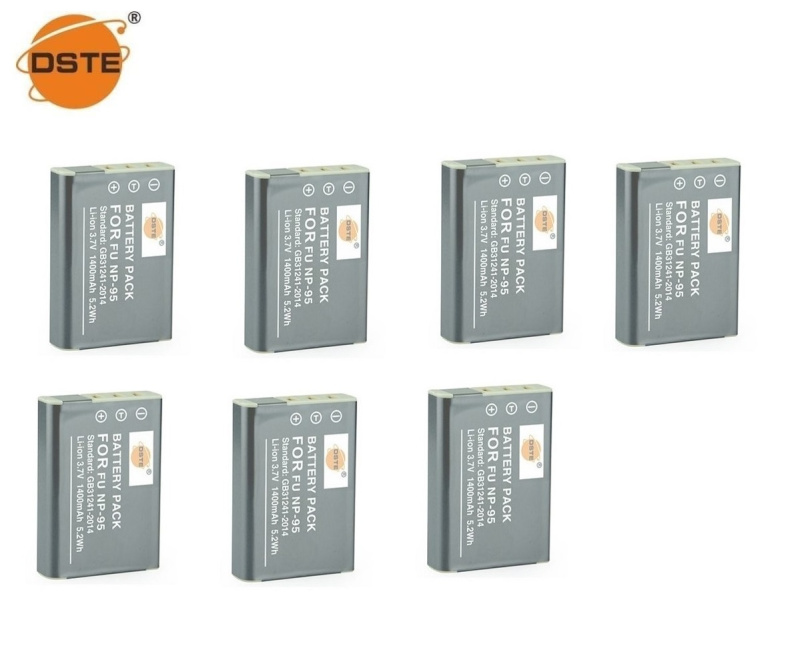 DSTE 7 Pcs Fujifilm NP-95 / Ricoh DB-90 Fully Decoded Info-Lithium ...