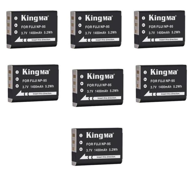 KINGMA 7 Pcs Fujifilm NP-95 / Ricoh DB-90 Fully Decoded Info-Lithium ...