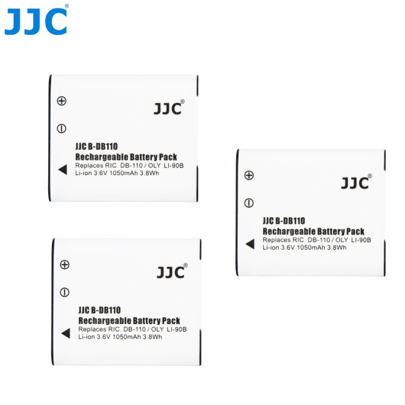 JJC 3 Pcs Ricoh DB-110 / Olympus LI-90B / LI-92B Fully Decoded Info ...