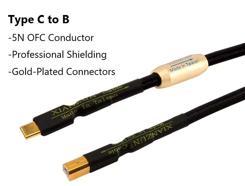 Xianzun USB C to USB B Cable, USB C to B, Type C to USB B, DAC Cable 轉接 ...