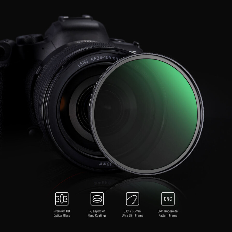 NEEWER Black Diffusion 1/4 Filter Mist Dreamy Cinematic Effect Filter 黑 ...