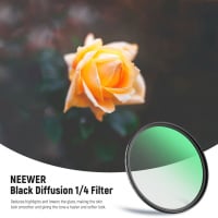 NEEWER Black Diffusion 1/4 Filter Mist Dreamy Cinematic Effect Filter 黑 ...