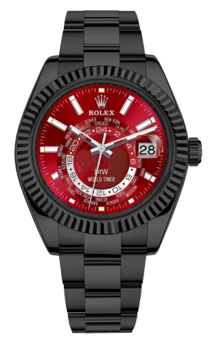 Rolex DiW 42mm RED DLC Sky Dweller 326934 價錢、規格及用家意見 - 香港格價網 Price.com.hk