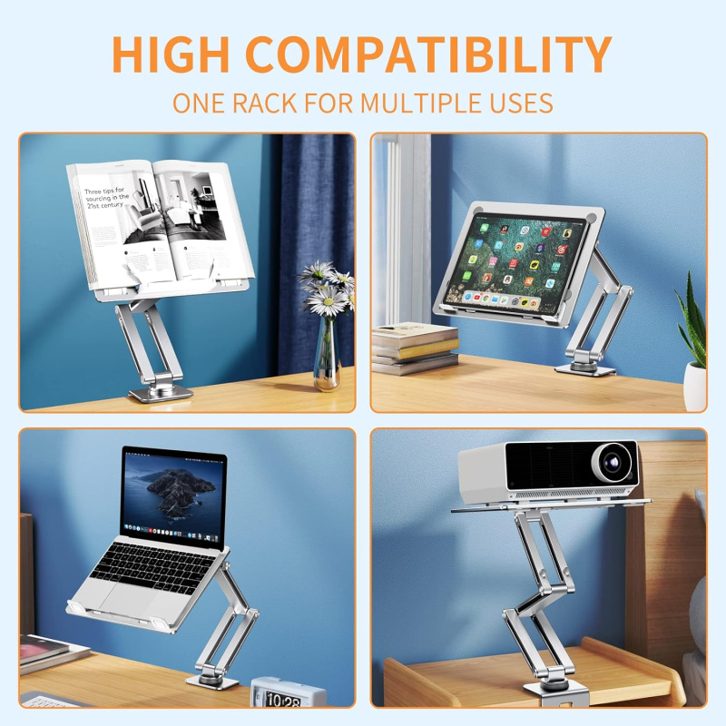 CyberTech Alumnium Portable iPad / Laptop / Projector / Book Stand 穏定平板 ...