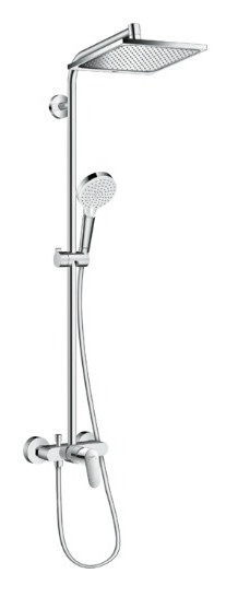 Hansgrohe Crometta E Showerpipe 240 1jet With Single Lever Mixer 雨淋花灑套裝 ...