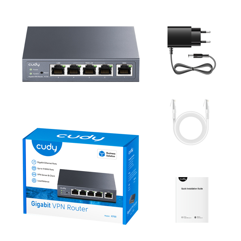 Cudy Gigabit Multi-WAN VPN Router 路由器 R700 價錢、規格及用家意見 - 香港格價網 Price.com.hk