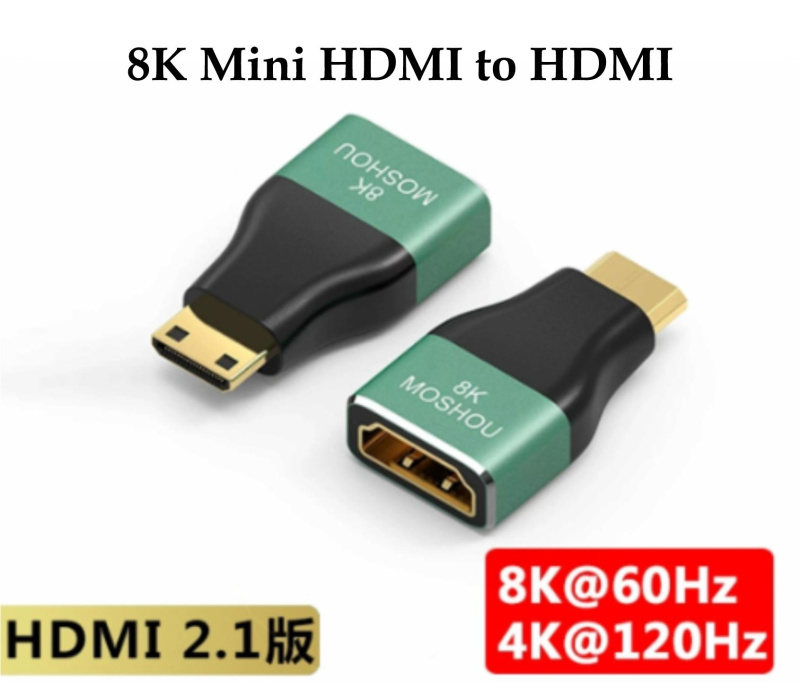 Moshou 8K Mini HDMI to HDMI Adaptor, 8K Mini HDMI轉HDMI 轉接器 HD-032 價錢、規格 ...