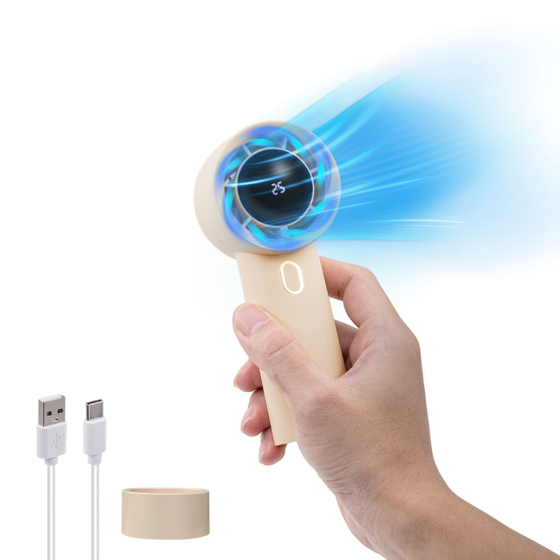 Mcbazel Type-C USB充電 LCD顯示便攜超強風座枱/手持風扇 價錢、規格及用家意見 - 香港格價網 Price.com.hk