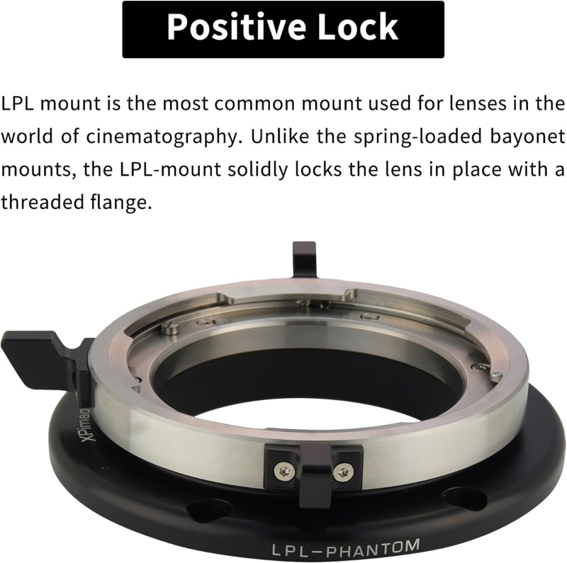 Xpimage Arri LPL (Large Positive Lock) Mount Lens To PHANTOM Cinema ...