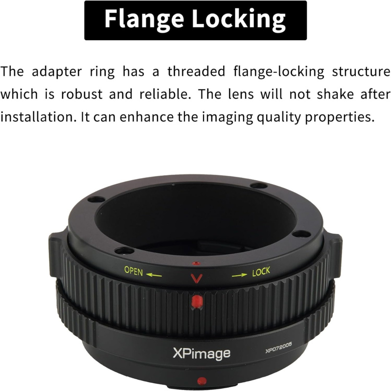 Xpimage Locking Adapter For Kinoptik Cameflex Lens To Fujifilm X-Mount ...