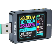 WITRN USB Tester USB電壓電流錶 U3L Pro 價錢、規格及用家意見 - 香港格價網 Price.com.hk