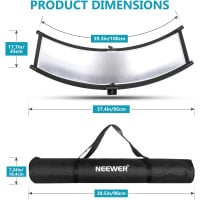 Neewer 100 x 45 cm Clamshell Light Reflector Diffuser 4-Color Kit ...