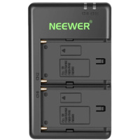 Neewer Dual USB Charger For NP-F550 Lithium-Ion Battery Pack 平放式雙充充電機 ...