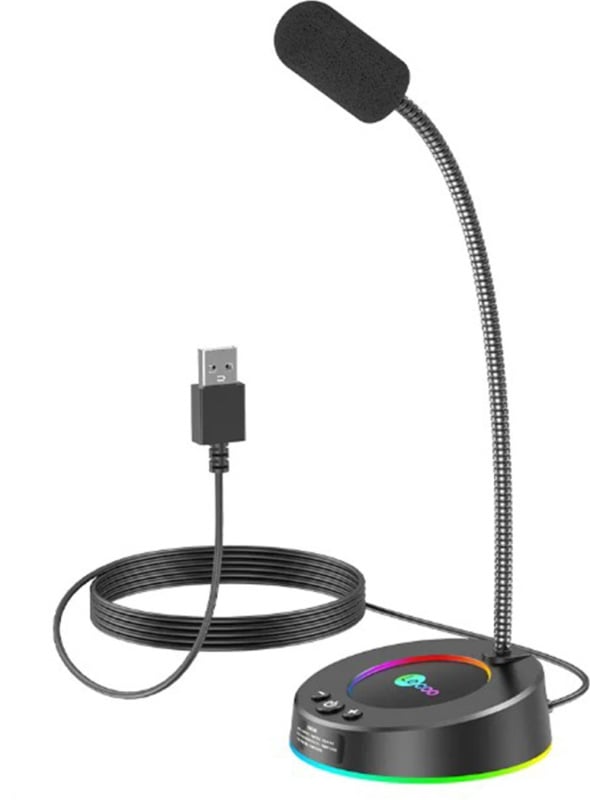 Lenovo Lecoo USB Wired RGB Illuminated Multimedia 多媒體麥克風 MC01S 價錢、規格及用家 ...