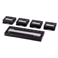 Aten 4-Port 4K HDMI Cat 6 Splitter with Receivers 1進4出分配延長器組含接收器 ...