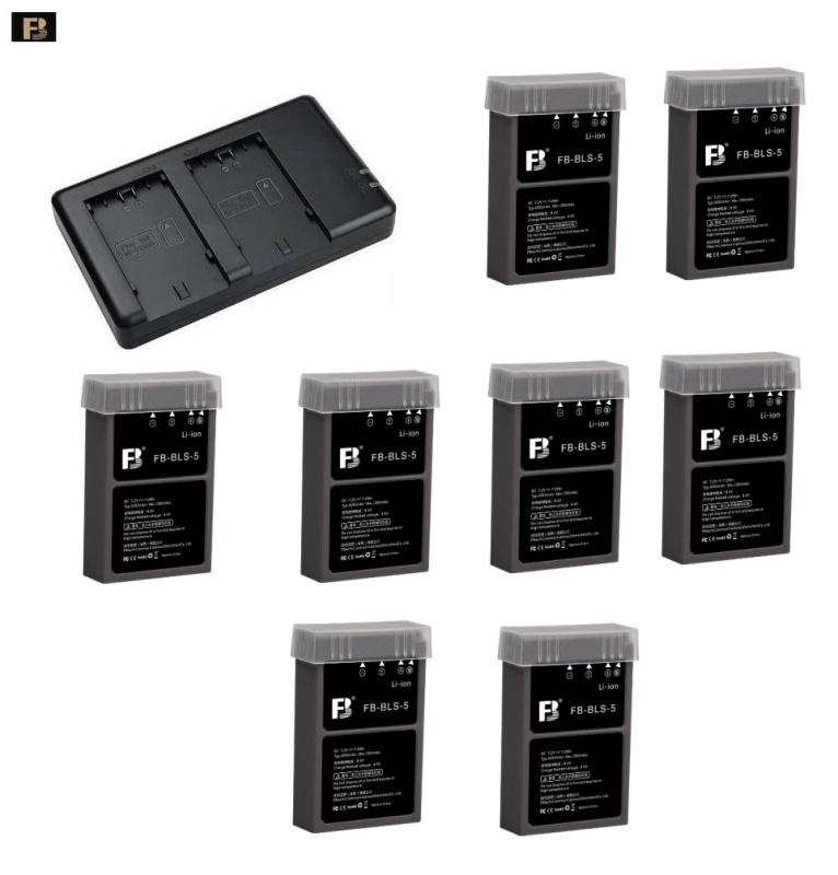 FB 灃標 8 Pcs Olympus BLS-1 / BLS-5 / BLS-50 / BLS1 / BLS5 / BLS50 Fully ...