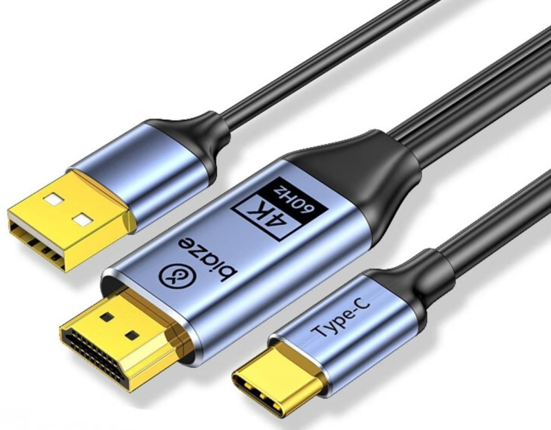BIAZE HDMI to Type-C 4K Display Cable HDMI轉Type-C 畫面顯示4K轉換線 (2m) ZH215 ...