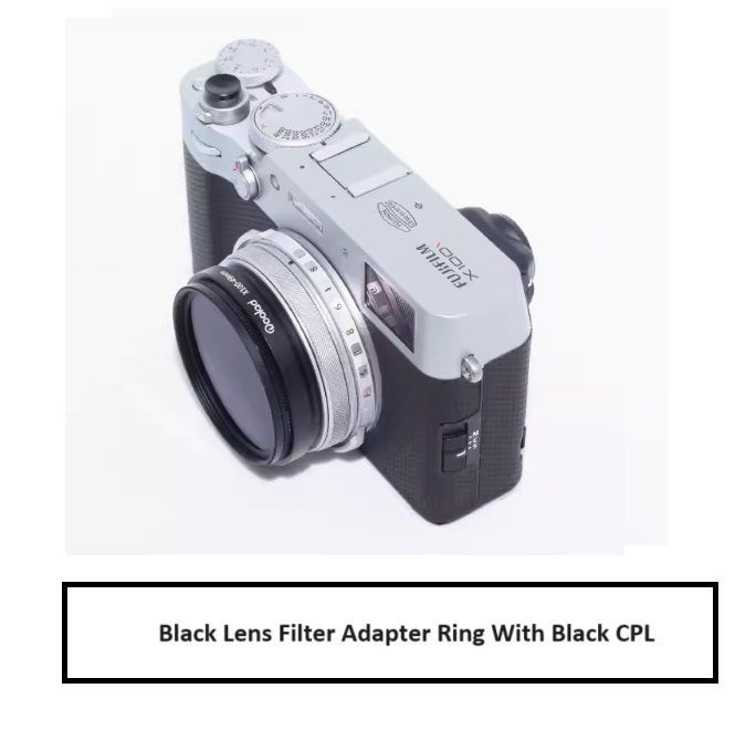 Roolad Black Lens Filter Adapter Ring With CPL For Fujifilm Fuji ...