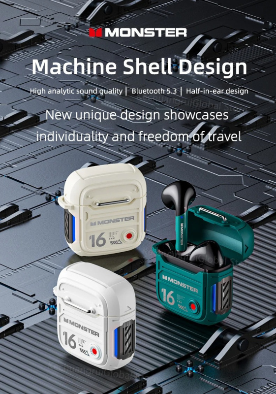 Monster Airmars XKT16 半入耳式真無線藍牙電競耳機 價錢、規格及用家意見 - 香港格價網 Price.com.hk