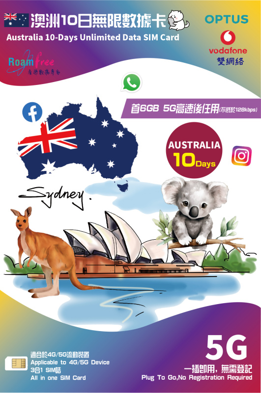 3HK 5G 澳洲10日無限數據卡 價錢、規格及用家意見 - 香港格價網 Price.com.hk