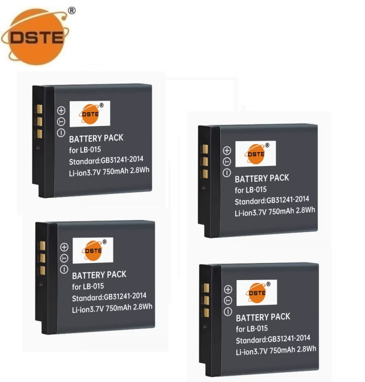 DSTE 4 Pcs Kodak LB-015 Lithium-Ion Battery Pack For Kodak PIXPRO WPZ2 ...