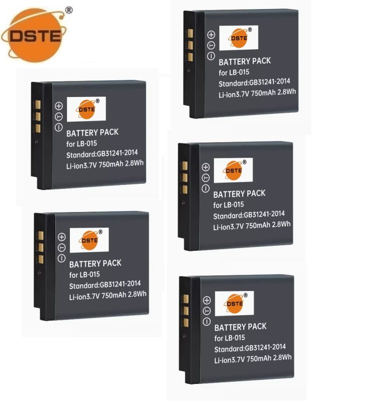 DSTE 5 Pcs Kodak LB-015 Lithium-Ion Battery Pack For Kodak PIXPRO WPZ2 ...
