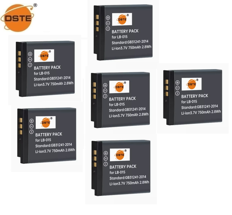 DSTE 6 Pcs Kodak LB-015 Lithium-Ion Battery Pack For Kodak PIXPRO WPZ2 ...