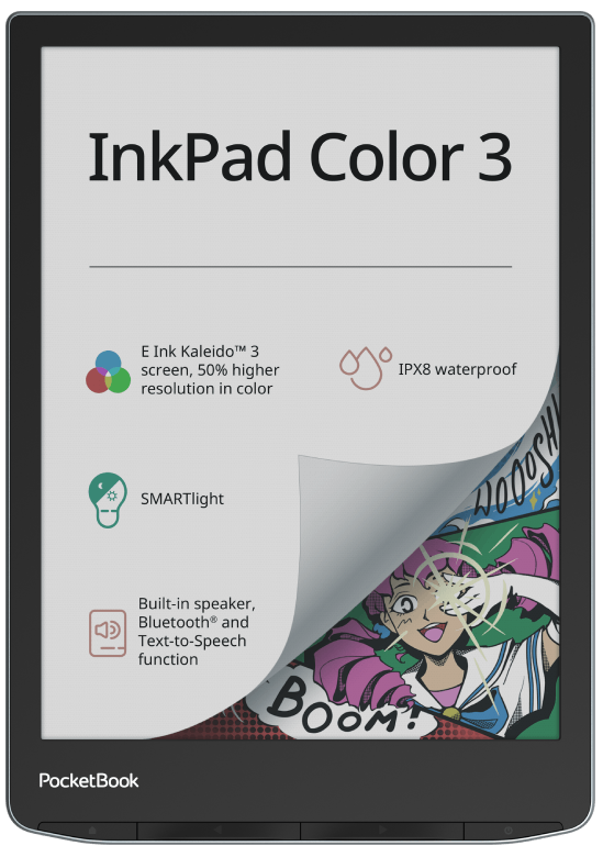 Pocketbook 7.8吋 InkPad Color 3 彩色屏幕電子書閱讀器 (32GB) 價錢、規格及用家意見 - 香港格價網 ...