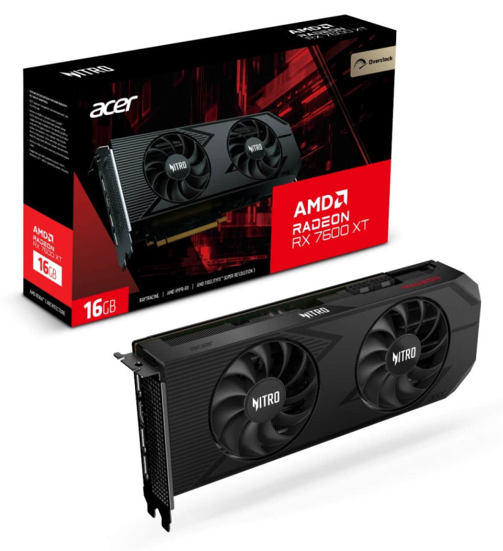 Acer Nitro Radeon RX 7600 XT OC 超頻版 16GB GDDR6 價錢、規格及用家意見 - 香港格價網 Price ...
