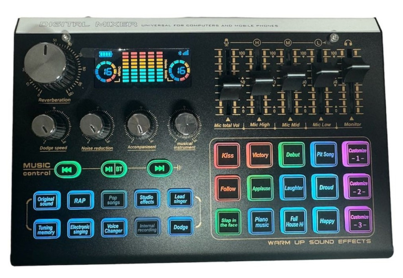 Luna Audio X9 32BIT DSP Professional Digital Sound Card Mixer 專業直播聲卡 價錢 ...