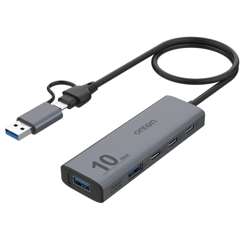 ONTEN USB 3.2 Gen 2 4-port 10G Hub with Power Supply Interface 多功能集線器 ...