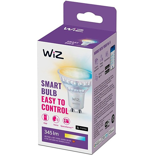 WiZ Smart Bulb LED 玻璃智能燈泡 4.7W / GU10 (黃白光) 價錢、規格及用家意見 - 香港格價網 Price.com.hk