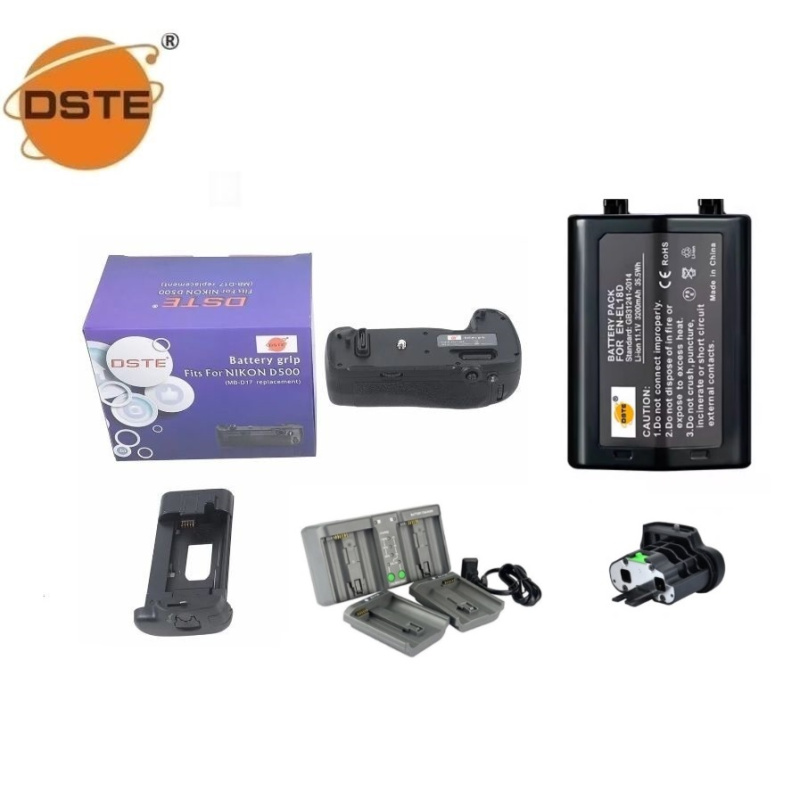 DSTE MB-D17 Vertical Battery Grip With EN-E18D Battery, MH-26 AC ...
