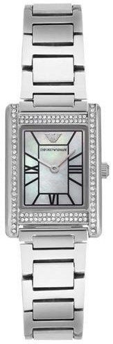 Emporio Armani 長方形珍珠貝母錶盤閃石外圈不鏽鋼女士石英手錶 AR11625 價錢、規格及用家意見 - 香港格價網 Price ...