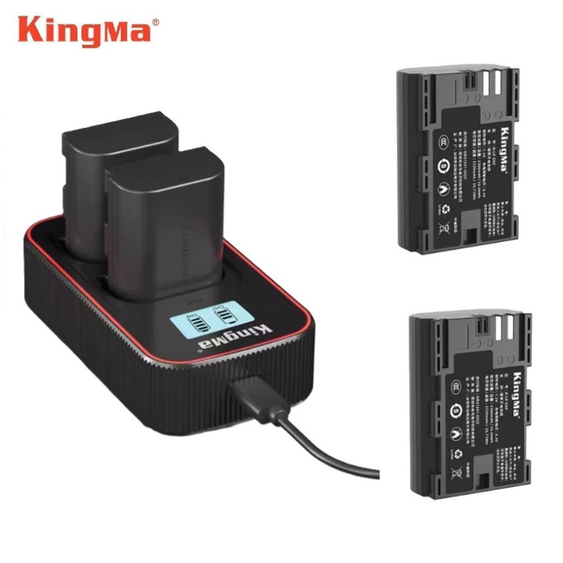 KINGMA 4 Pcs LP-E6P Rechargeable Lithium-Ion Battery Pack With BM-058 ...