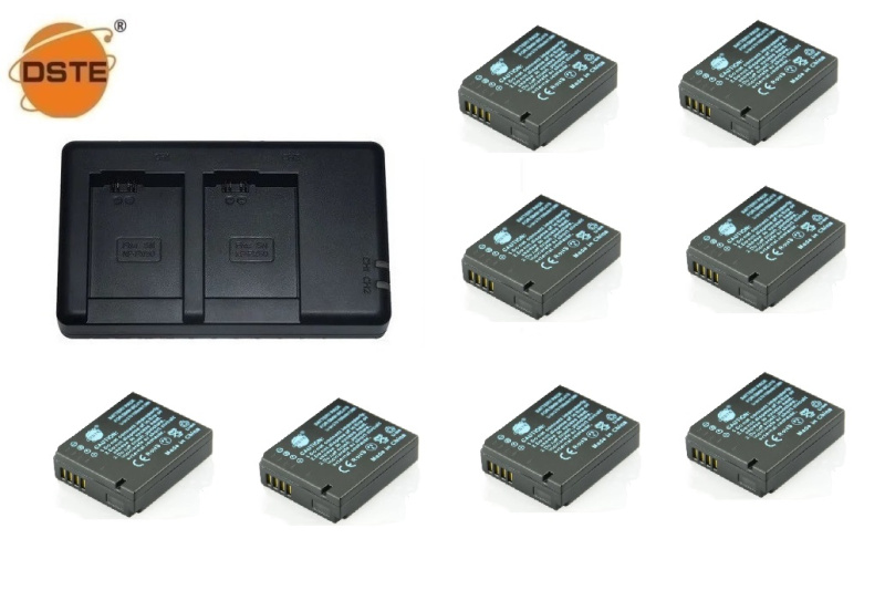 DSTE 8 PCS Leica BP-DC10-U / BP-DC10 / BP-DC10E / Panasonic DMW-BCJ13 / DMW-BCJ13E Lithium-Ion ...