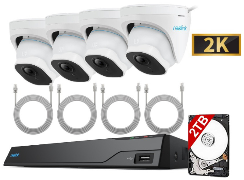 Reolink 8-Channel 5MP PoE Security Camera NVR Kits 高清網絡錄影機套裝 NVS8-5MD4 ...