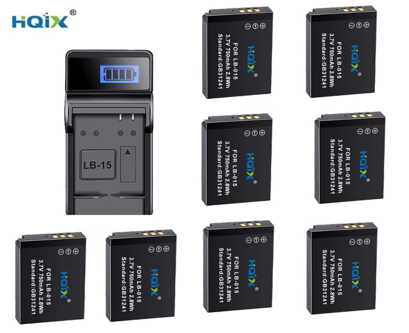 HQIX 8 PCS Kodak LB-015 Lithium-Ion Batteries With LCD Diaplay USB ...
