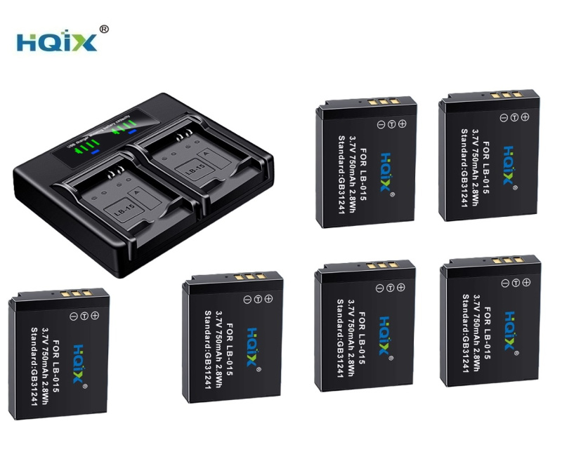 HQIX 6 Pcs Kodak LB-015 Batteries With LCD Display USB-C Dual Charger 六 ...