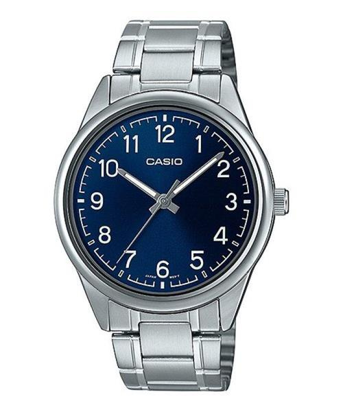 Casio 40mm 藍色錶盤不鏽鋼男士石英手錶 MTP-V005D-2B4 價錢、規格及用家意見 - 香港格價網 Price.com.hk