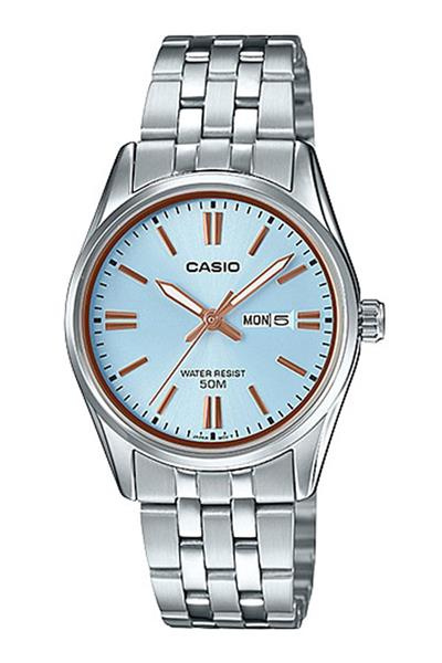 Casio 30mm 淺藍色錶盤不鏽鋼女士石英手錶 LTP-1335D-2A 價錢、規格及用家意見 - 香港格價網 Price.com.hk