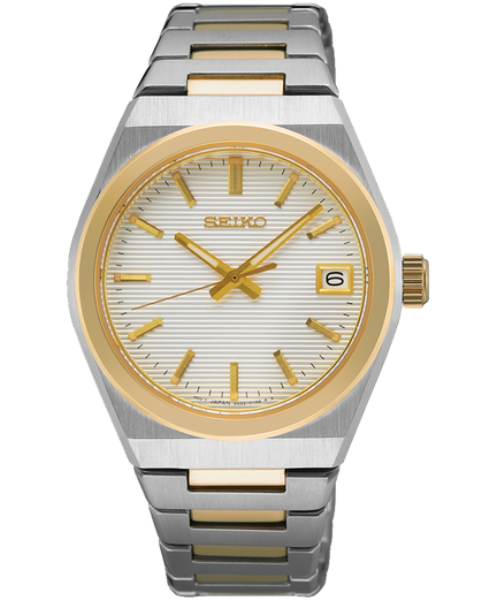 Seiko 精工 34mm 白色錶盤金銀雙色不鏽鋼女士石英手錶 SUR578P1 價錢、規格及用家意見 - 香港格價網 Price.com.hk