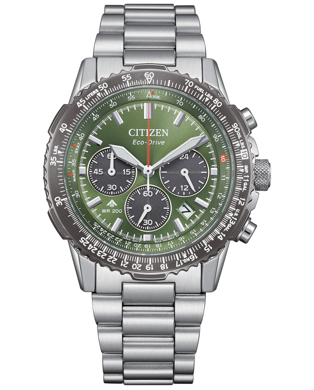 Citizen 40mm Eco-Drive Promaster Sky 綠色錶盤不銹鋼男士光動能手錶 CA4664-60W 價錢、規格及用家 ...